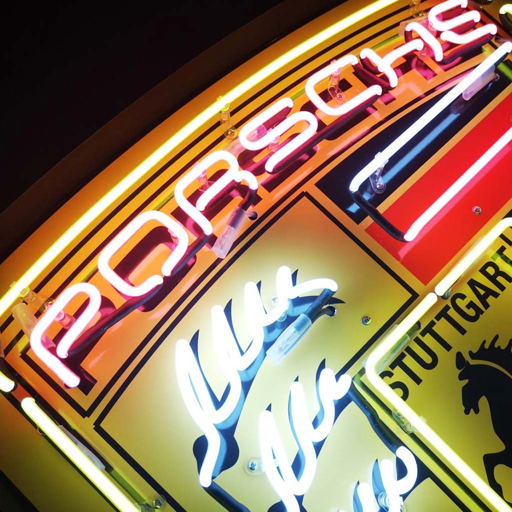 Porsche Logo Crest Neon Sign | Garage Art™